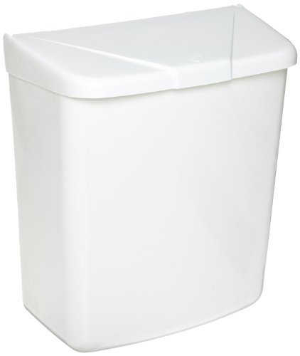 Hospital Specialty Co 250201W Sanitary Napkin Receptacle, Plastic, 1gal ...