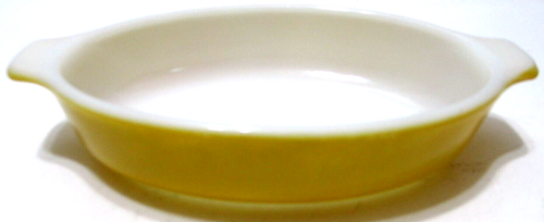 Vintage Pyrex Glass Pixie Casserole Oval Dish # 700 Yellow 10 oz | eBay