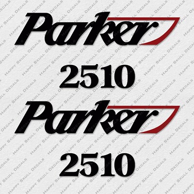 PARKER BOAT 2510 LOGO DECALS STICKERS Set of 2 9" LONG | eBay