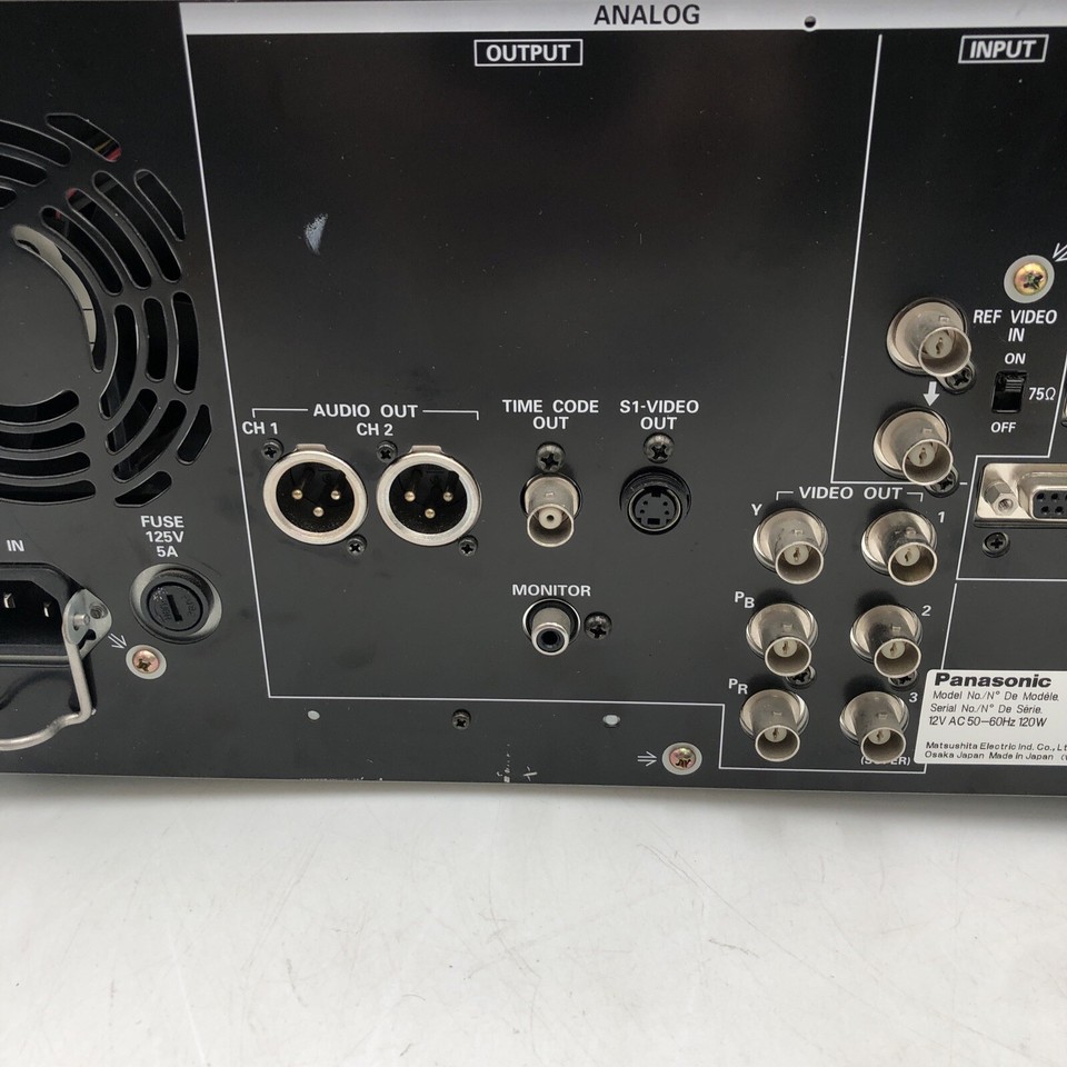 Panasonic AJ-D440 DVCPRO Digital Video Cassette Player AJ-D440 POWERS ON AS IS | eBay