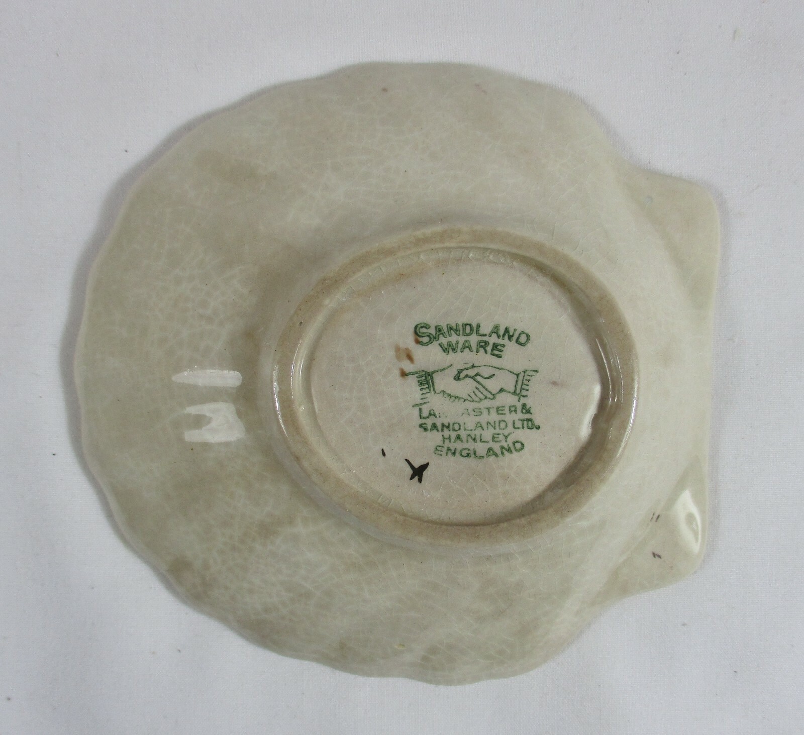 VINTAGE SANDLAND WARE, LANCASTER & SANDLAND LTD. SHELL DISH "YE OLDEN ...