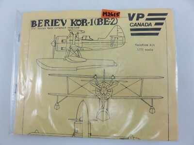 VP Canada BERIEV KOR-1 BE-2 1/72 Scale Vac Form Vacuform Model Kit NEW ...