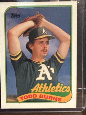 1989 Rare Topps Error Card# 771 Shows Todd Burns Oakland A’s | eBay