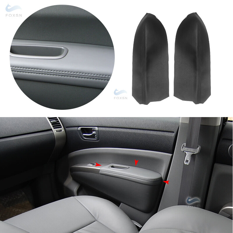 2x Front Door Panel Armrest Leather Cover fits for Toyota Prius 2004 ...