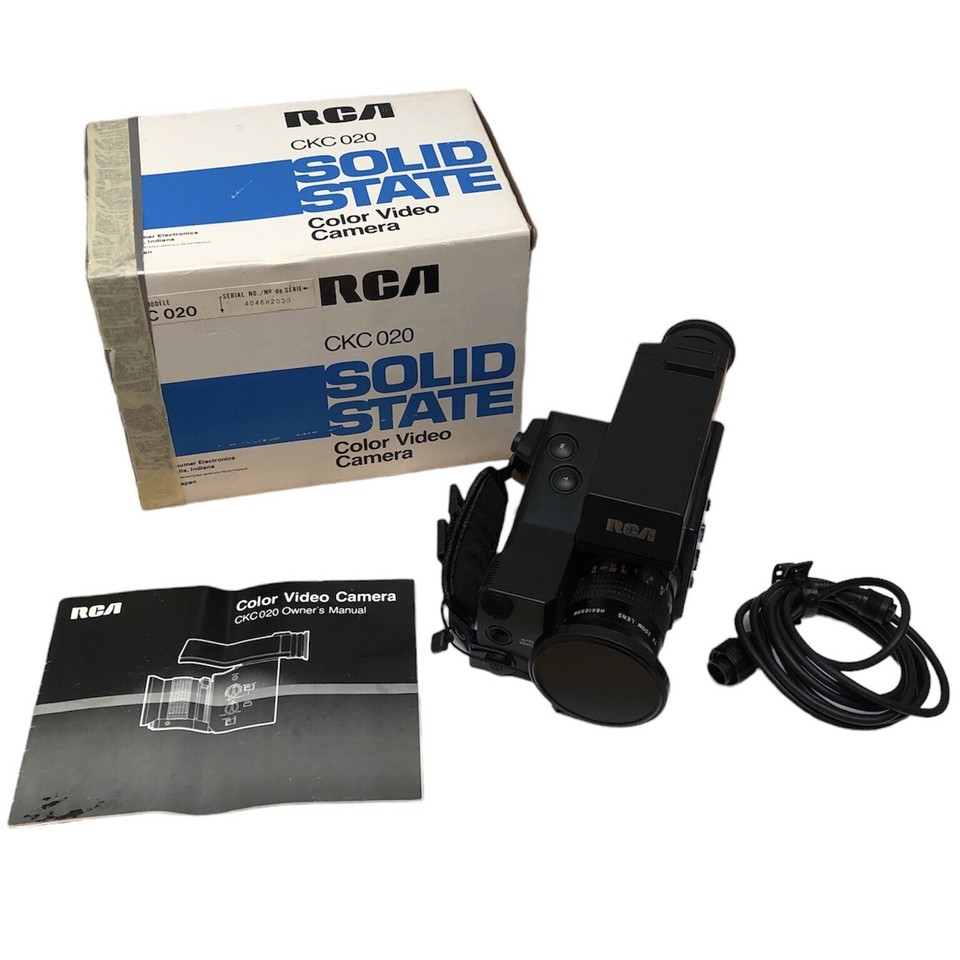 RCA SOLID STATE CKC-020 CAMCORDER - Handheld Video Recorder VTG 1980 ...