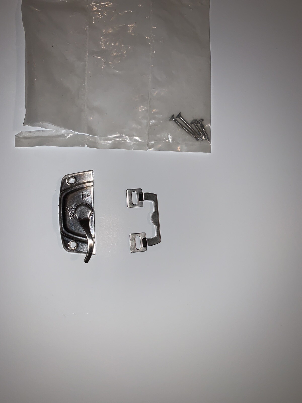 Pella Double-hung Window Hardware Sash Lock And Strike In Satin Nickel ...