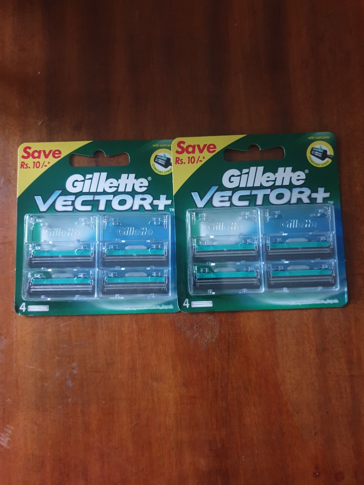 Gillette Vector Plus Fits Atra Plus Razor Blade Four Refill Cartridges ...