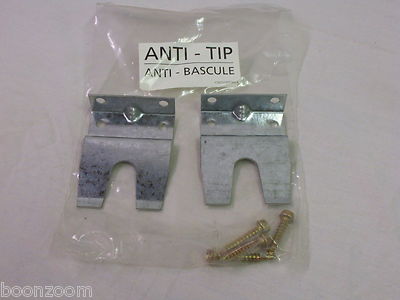 APPLIANCE ANTI TIP BRACKET KIT 2 BRACKETS 4 SCREWS BRAND NEW | eBay