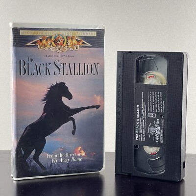 The Black Stallion VHS Movie Vintage 1997 Clamshell Family Treasures ...