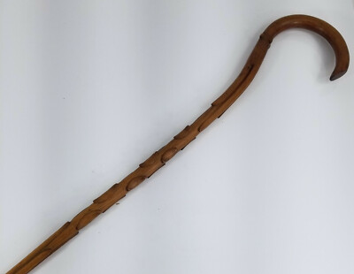 Antique Fine Carved Folk Art Americana Native American Indian Cane ...