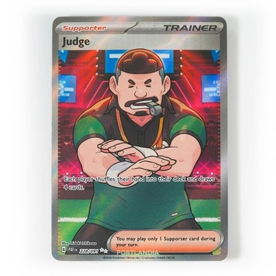 Pokemon - Judge - 228/091 - SV Paldean Fates - Full Art Trainer Card | eBay