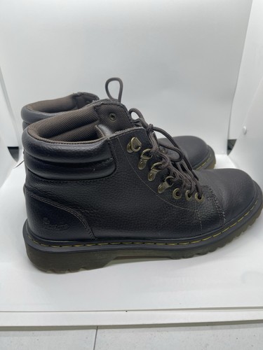 Dr Doc Martens Air Wair Kelvin Dark Brown Leather Low Rise Boots Mens ...