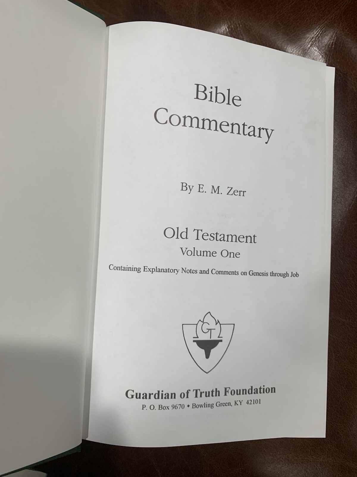 E. M. Zerr’s Complete Bible Commentary Set Church Of Christ | eBay