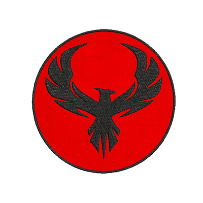 Phoenix Patch Embroidered Iron-on Applique Myth Legend Folklore Fire ...