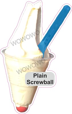 Ice cream van sticker Plain Screwball ice cream trailer decals sticker ...