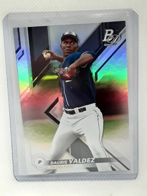 Dauris Valdez 2019 Bowman Platinum Baseball - #TOP-37 - San Diego ...