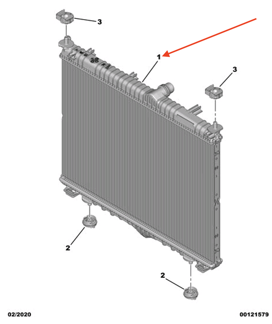 PEUGEOT 2008 Engine Radiator 9827174680 New Genuine | eBay