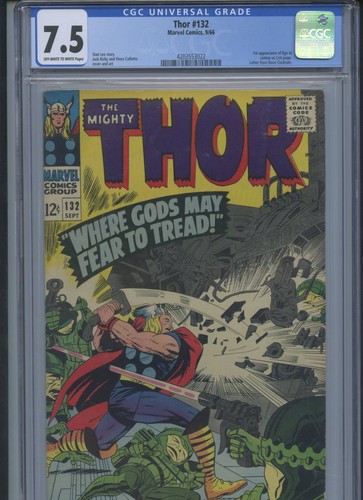 Thor #132 1966 CGC 7.5 (1st Appearance of Ego the Living Planet)~ | eBay