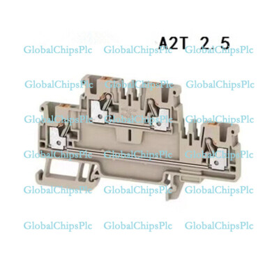 50pcs Weidmuller A2T 2.5 A Series 2.5mm² Double in-line Terminal ...