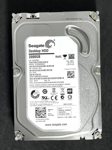 2TB Seagate ST2000DM001 F W CC25 Usage time 77152h Ryohin 3.5 inch i | eBay