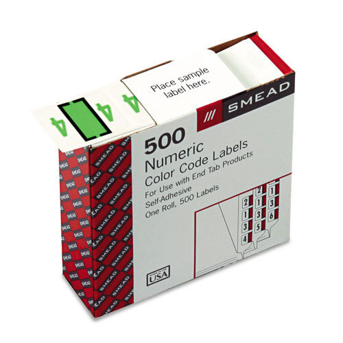 Smead Smd-67374 Bccr And Bccrn Bar Style Color Coded Label - 1.25 ...