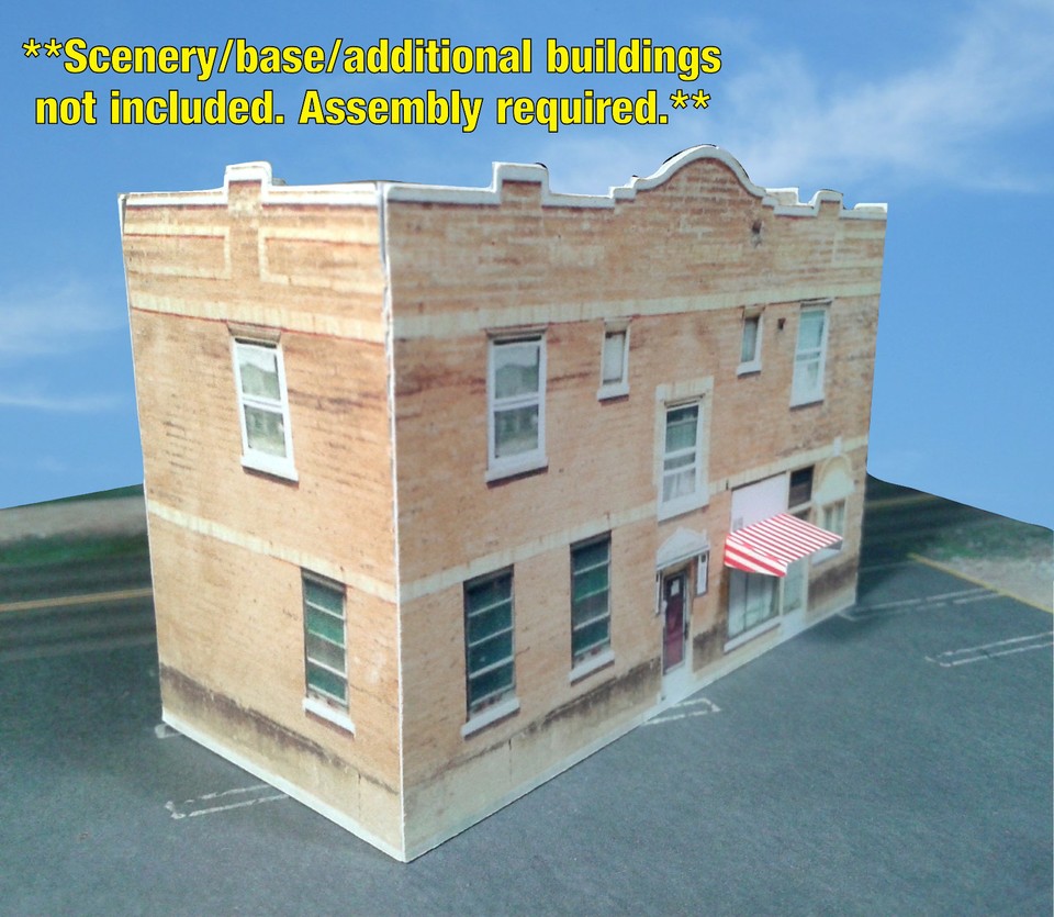 N Scale Building - Multi Purpose Main Street Building - Pre Cut ...