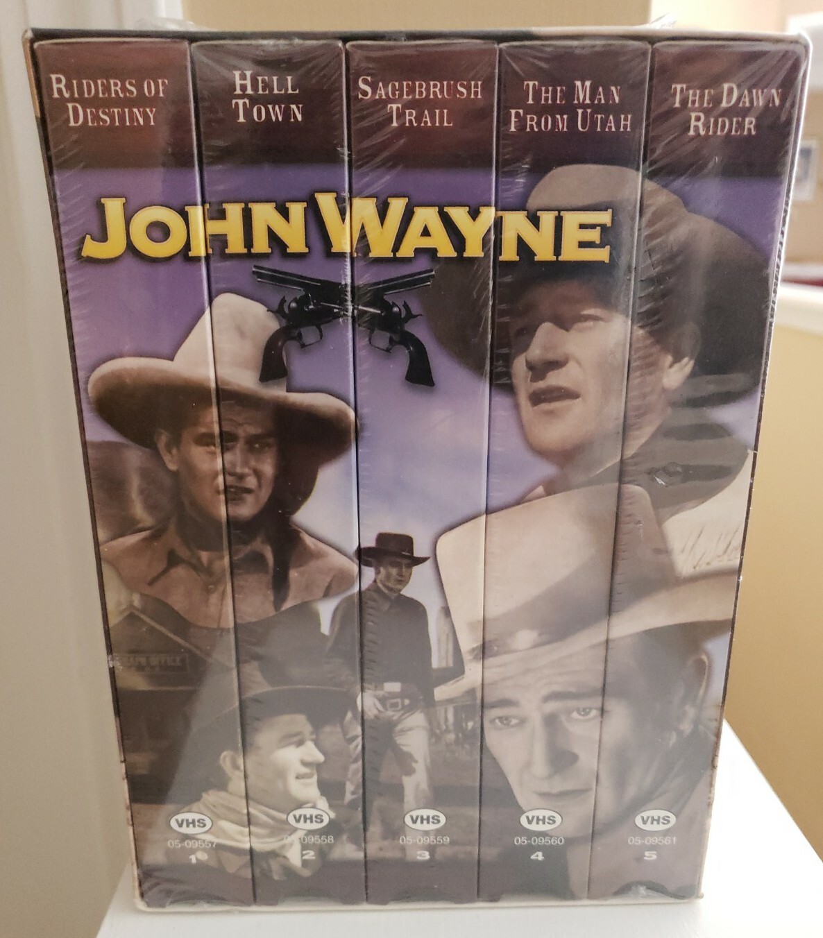 John Wayne Collection VHS Tapes 5 Pack 1997 Collector Series Box Set ...
