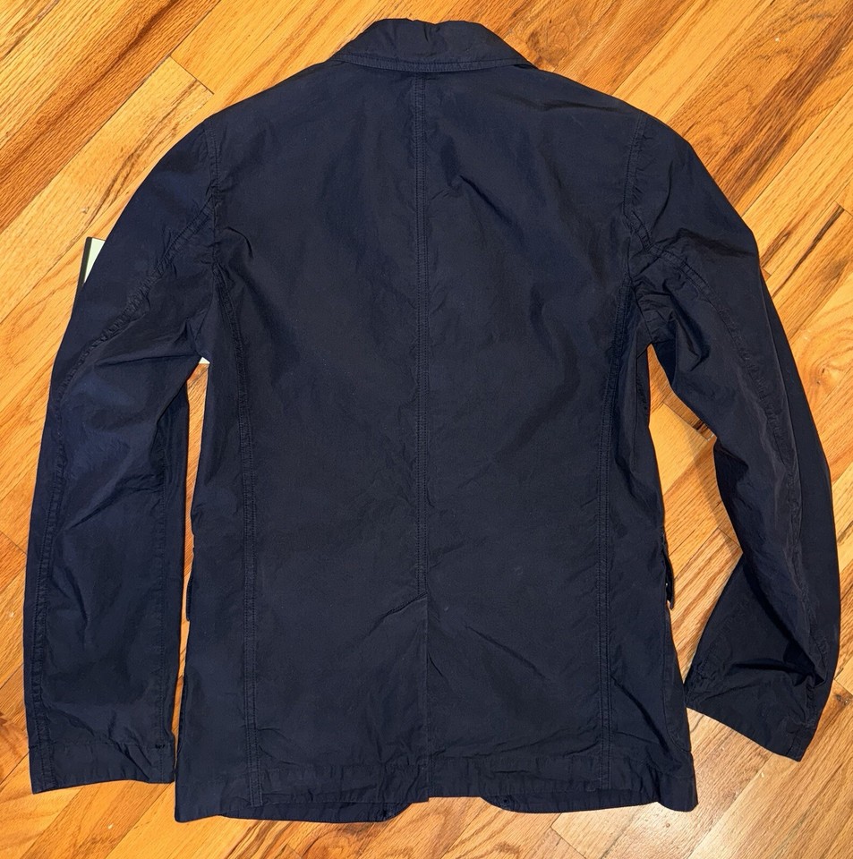 Stone Island David Tela Paracadute Technical Blazer Jacket Blue S Small ...