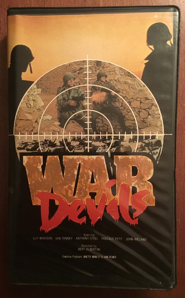 War Devils (VHS, 1969) Clamshell, Italian War Movie, WWII, Rare HTF OOP ...