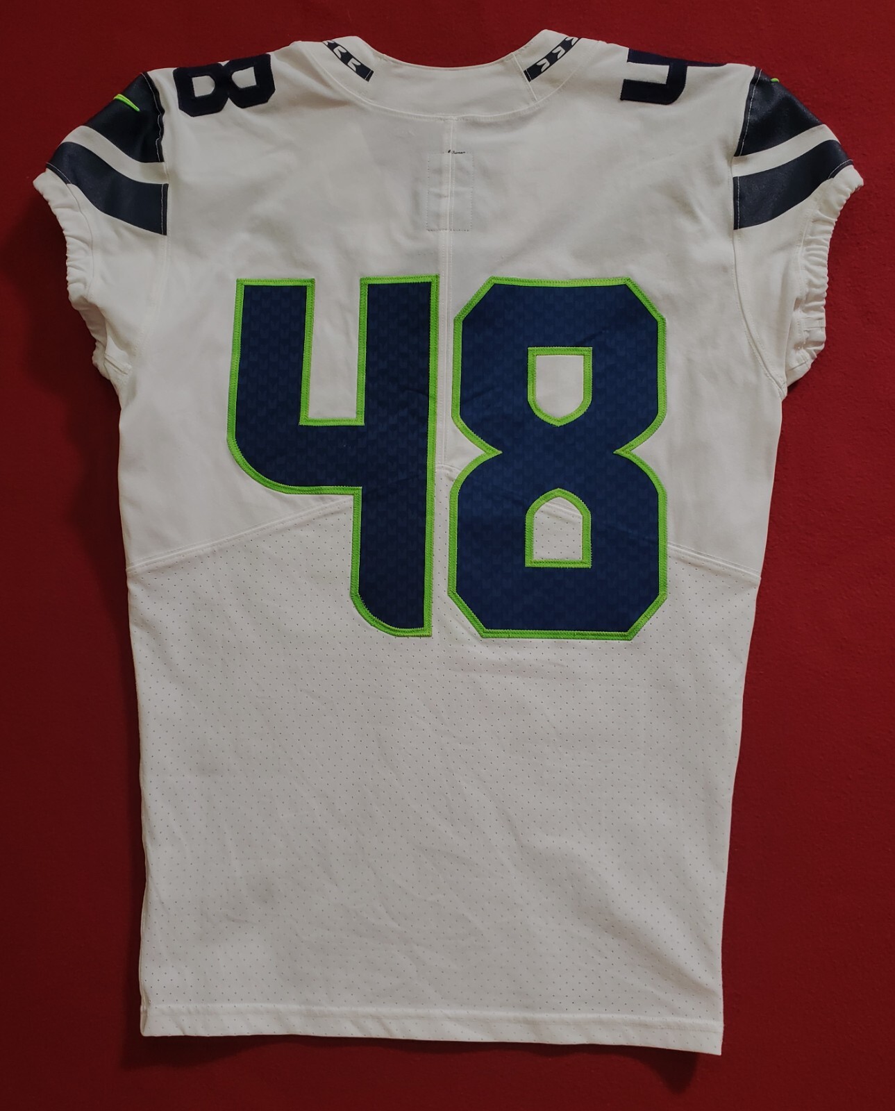Seattle Seahawks Blank #48 Team Issued Road Jersey with COA - SA 10529 ...