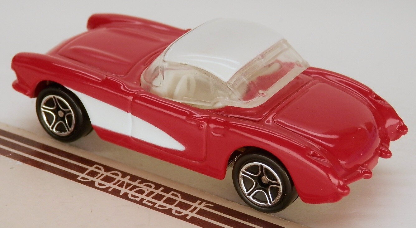 Matchbox 1957 Chevrolet Corvette Coupe '57 Chevy Red/White 1:58 Scale ...