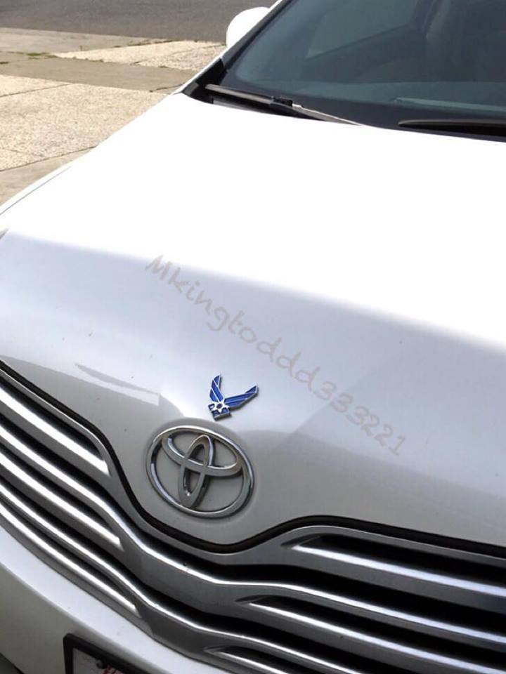 US Air Force 3D Metal Blue Wing Auto Emblem Car Sticker Decal USAF | eBay