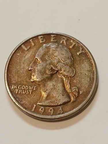 1994 P Washington Quarter ERROR-Missing Clad Layer / Improperly ...