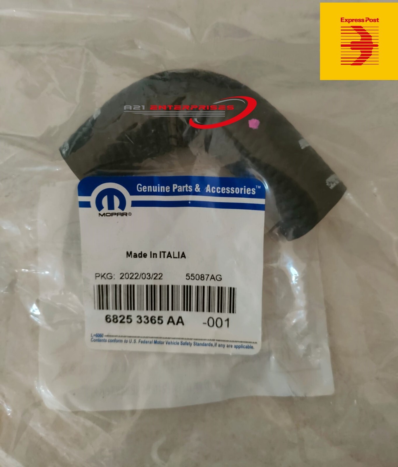 Genuine Mopar Engine Coolant Hose 68253365AA Jeep Grand Cherokee 3.L ...