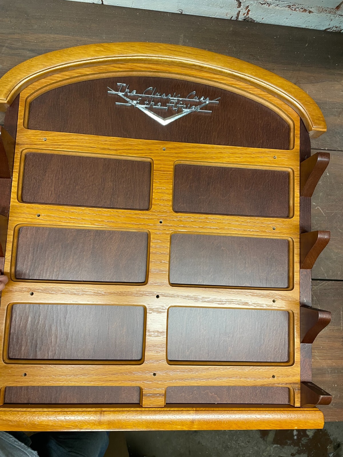 Franklin Mint Classic Cars of the Fifties 50's Wood Wall Display Shelf ...