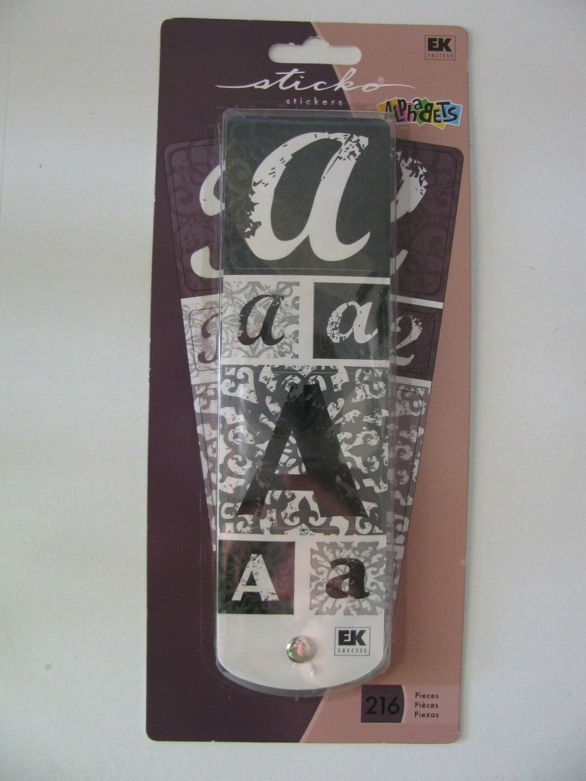 Sticko Sticker Swatch Book ABC's & 123's Black & White 216 Pieces NIP ...