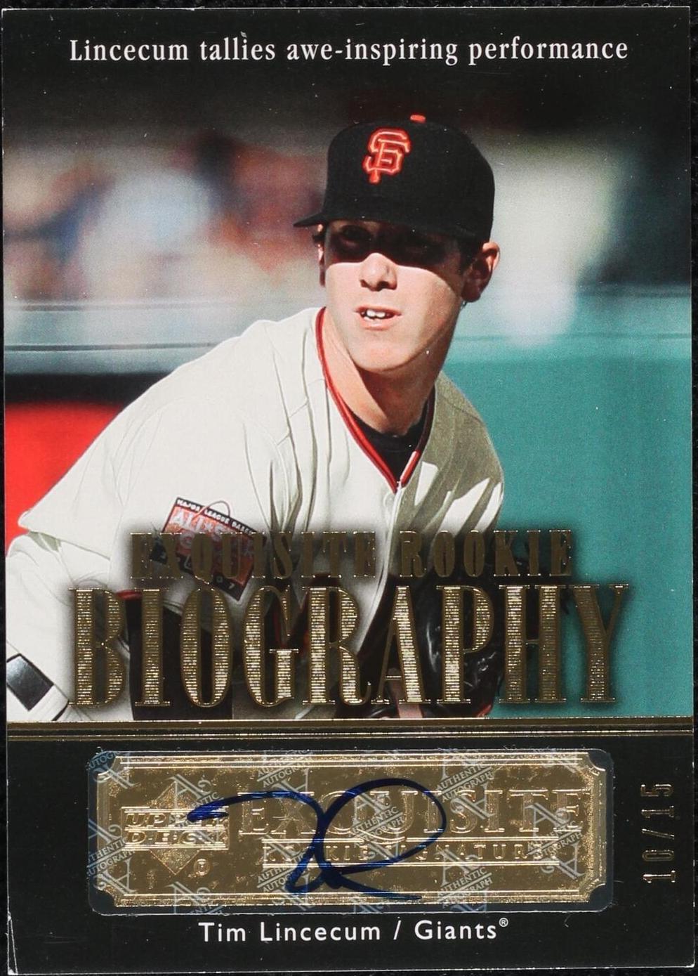 2007 Upper Deck Exquisite Rookie Signatures - Rookie Biography Tim ...