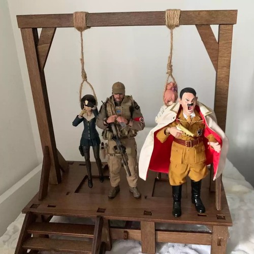 Wood French Guillotine Gallows Model 1/12 Scene For 6" Action Figure ...
