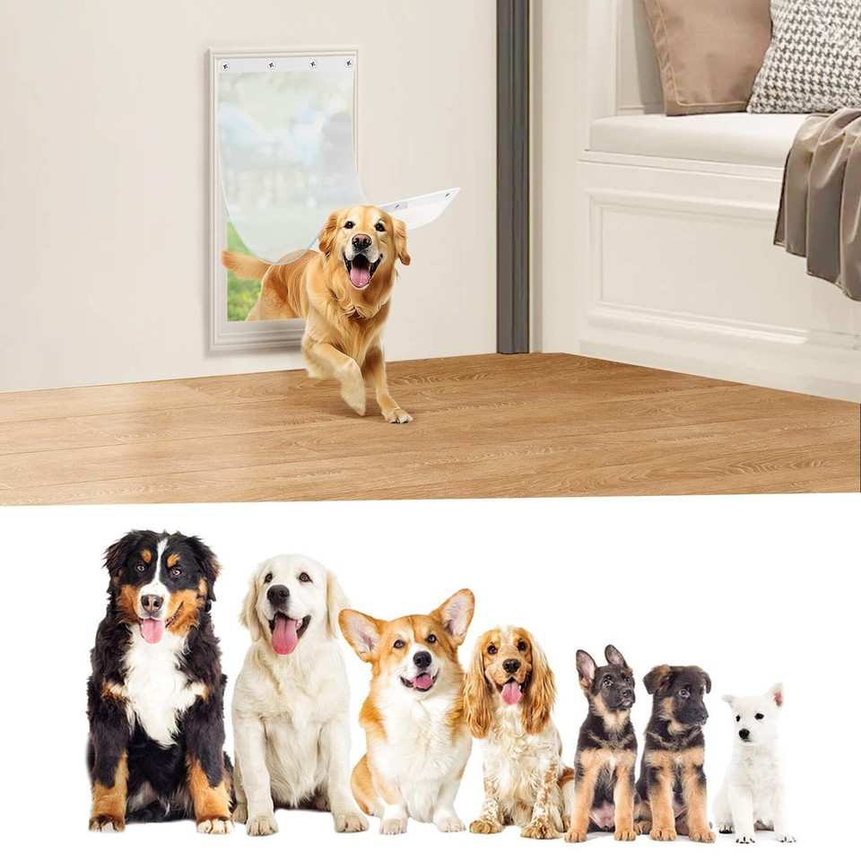 2 pack dog door replacement flaps compatible with ruff weather xl dog ...
