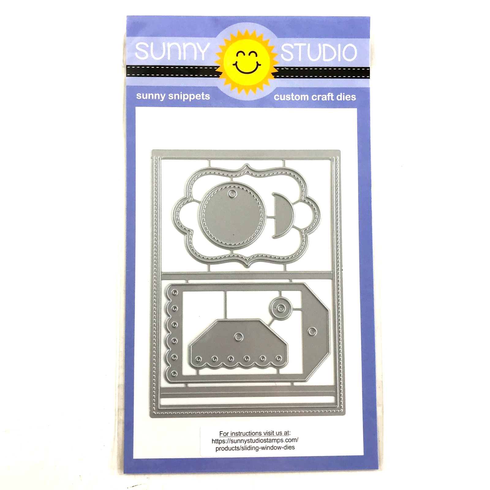 Sunny Studio SLIDING WINDOW Craft Dies SS-108 Sunny Snippets Cardmaking ...