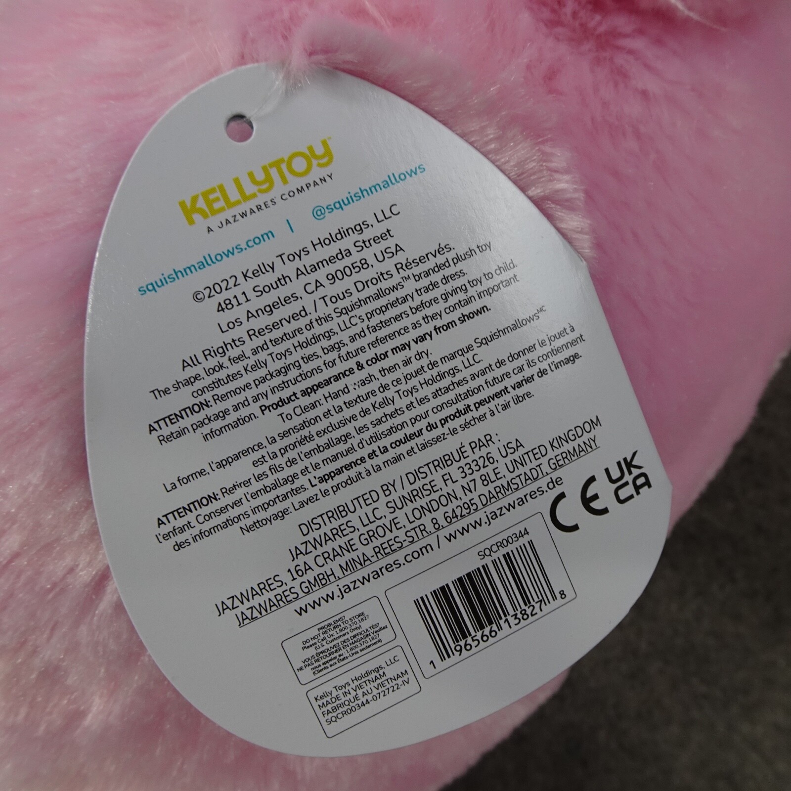 Squishmallows Anu Pink Fuzzy Otter Fuzz A Mallows 12 Inch Plush NEW ...