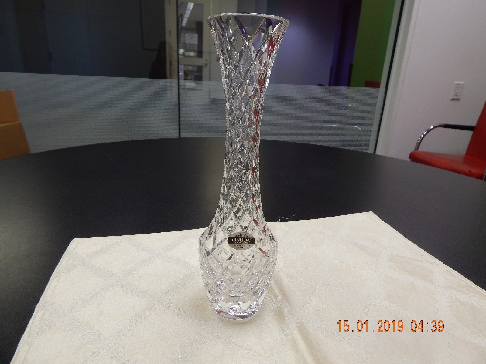 Oneida Crystal Posy Vase Countless Series 10" | eBay