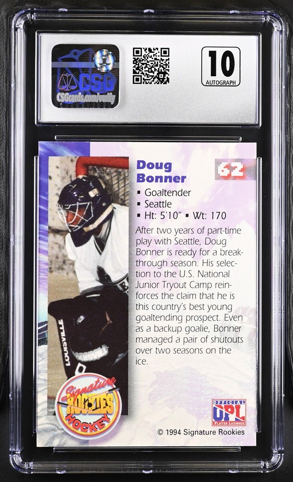 1995-96 Signature Rookies #62 Doug Bonner Seattle Thunderbirds -CSG 9 ...