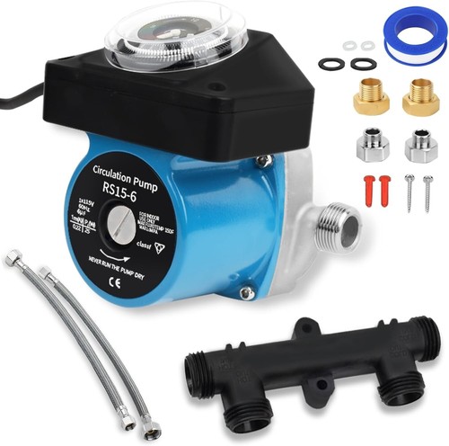 Hot Water Recirculating Pump Sensor Valve Kit Timer Instant Hot Water ...
