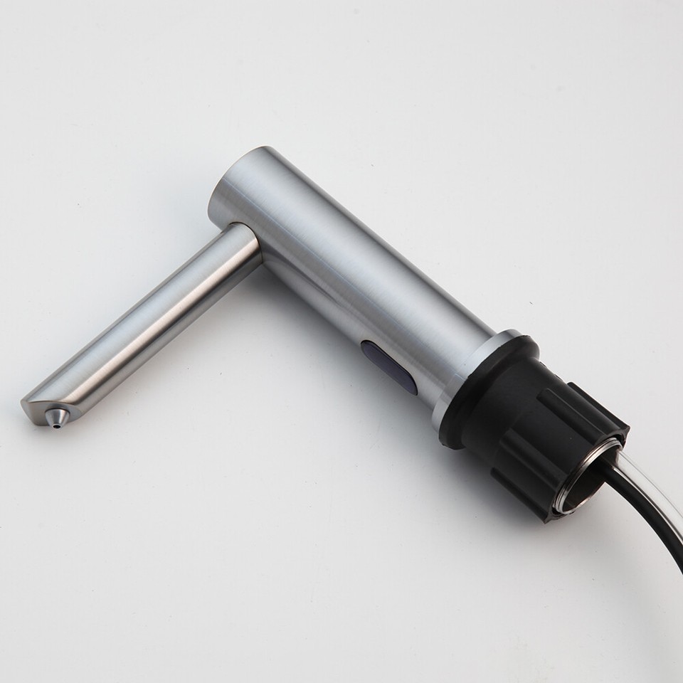 Kitchen Sink Brushed Nickel Automatic Hand Sensor Brass 500 ML Soap ...