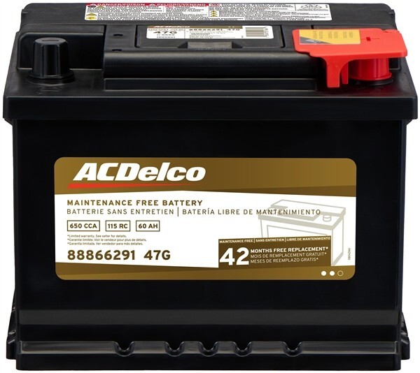 BRAND NEW Vehicle Battery-42 Month Warranty High Reserve ACDelco 47G ...