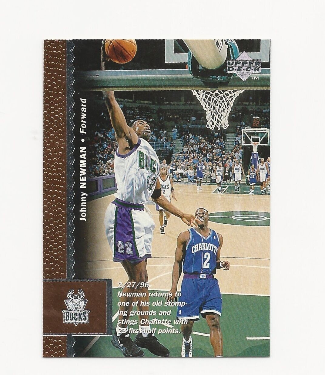 1996-97 Upper Deck - Johnny Newman #70 for sale online | eBay