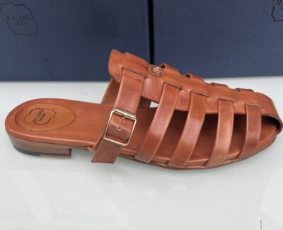 MALONE SOULIERS LEATHER AIDEN FISHERMAN HALF SANDALS EU 45 | eBay UK