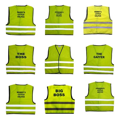 Kids High Visibility Hi Viz Safety Vest Top Hi Vis Baby Waistcoat ...