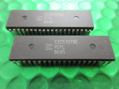 2 x CIC5107AE, VINTAGE IC FROM CIC. DIP40. UK STOCK. 2 CHIPS PER SALE ...
